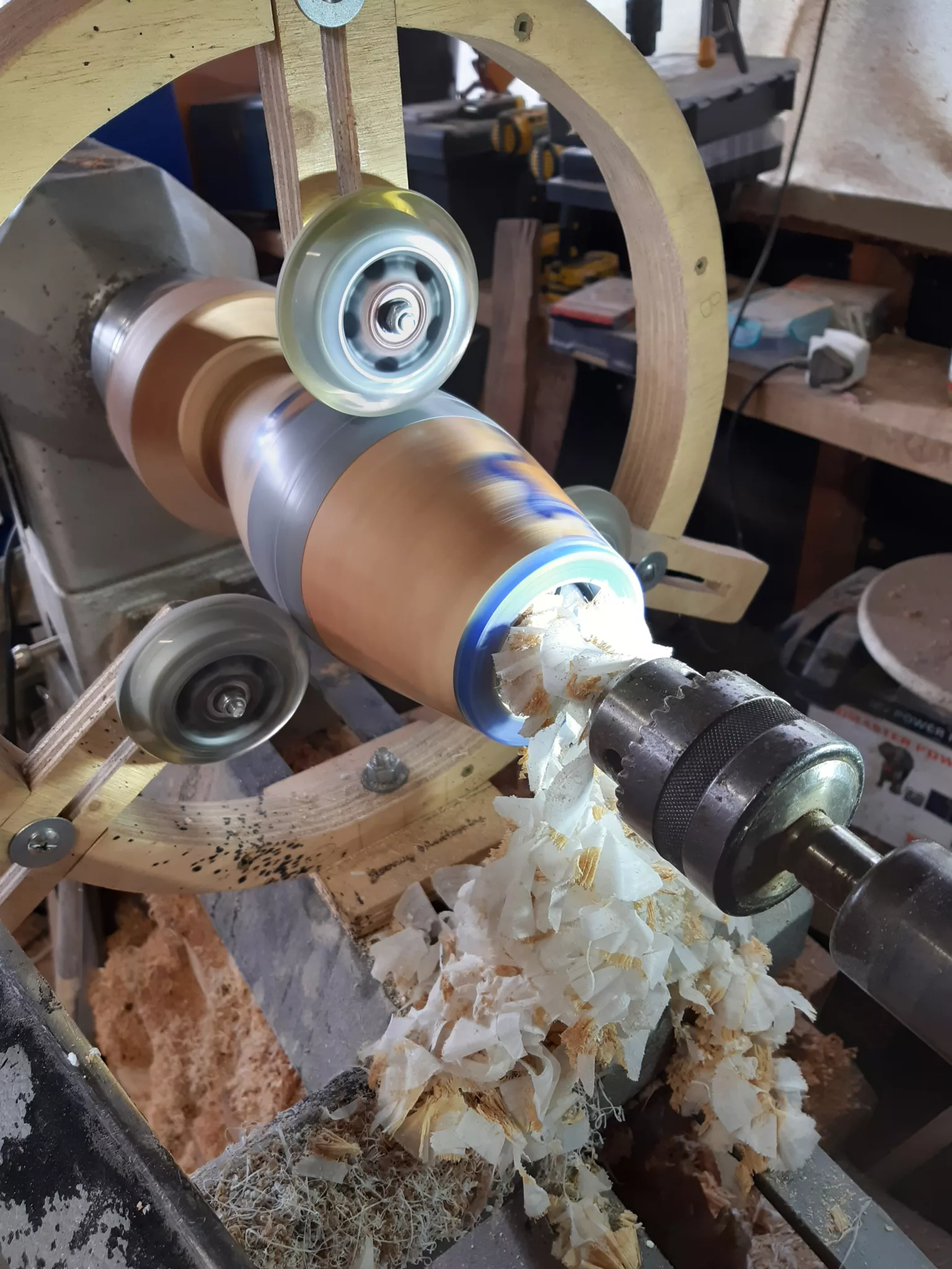 Drilling inside – TURN WOOD WITH GUY